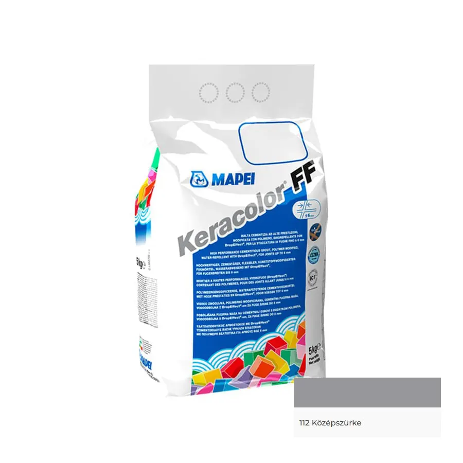 MAPEI Keracolor FF Flex fugázó 112 középszürke 5 kg - Már-Team