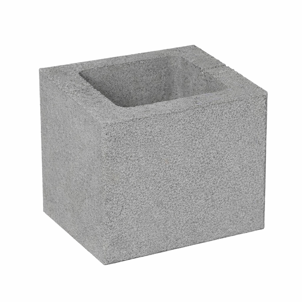 LEIER Kaiserstein Modern kerítéskő félkő agyagszürke 20x20x20 cm - Már-Team